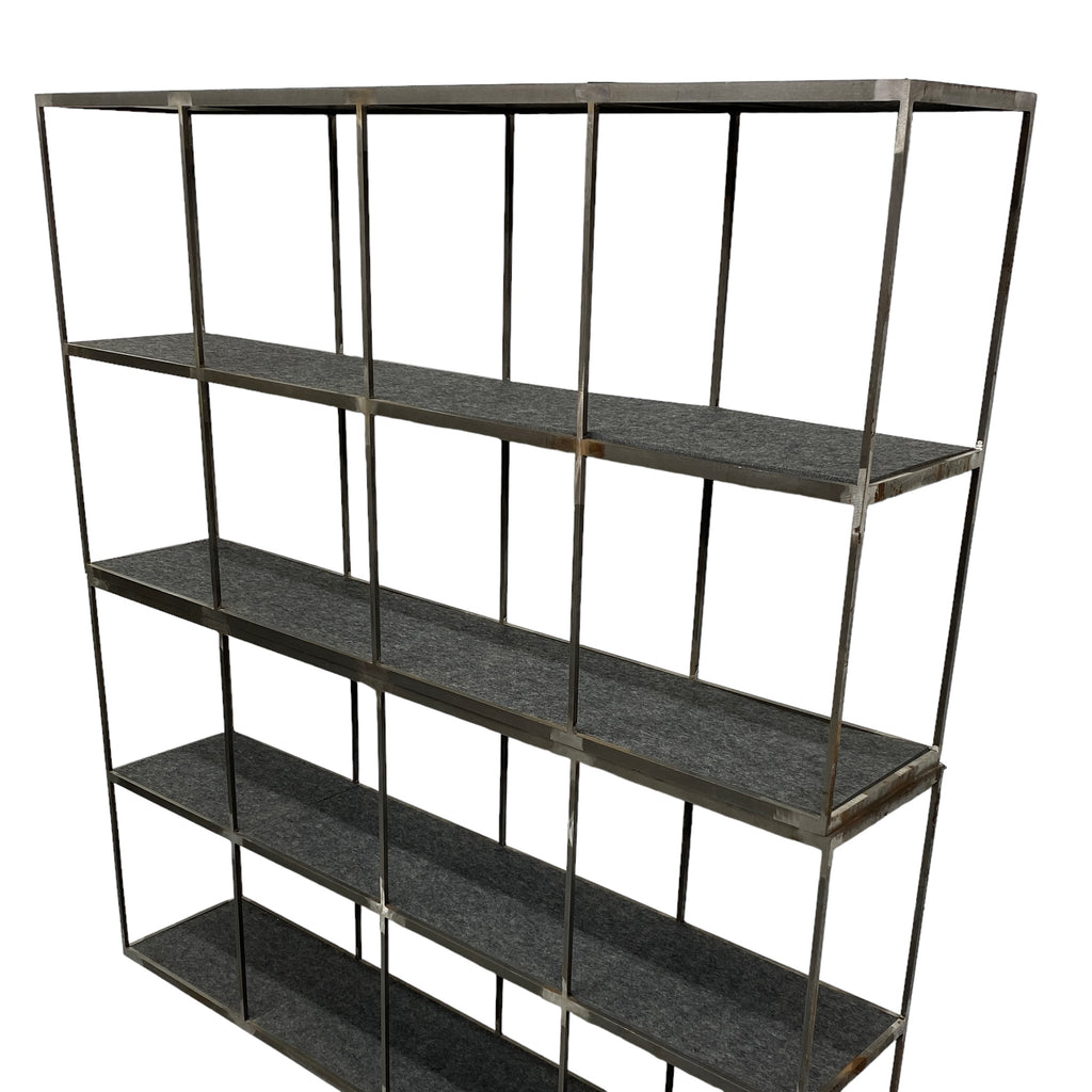 Room Divider Shelving Brushed Steel – Pool Bank Interiors