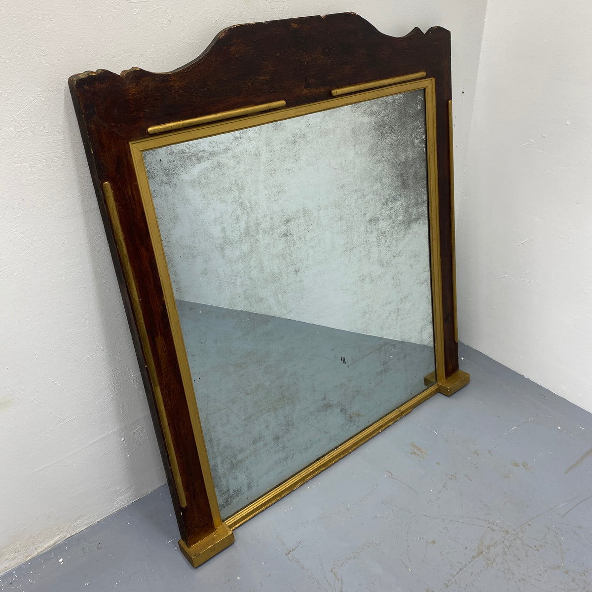 Antique English 19th Century Overmantle Mirror – Pool Bank Interiors