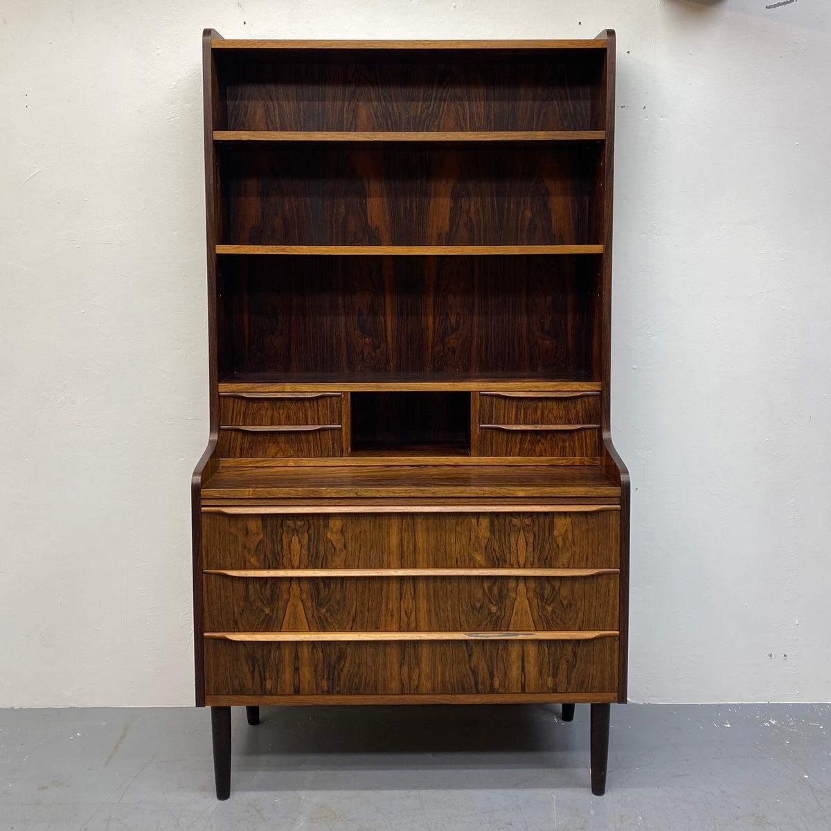 Midcentury Rosewood Wall Unit Denmark 1960s – Pool Bank Interiors