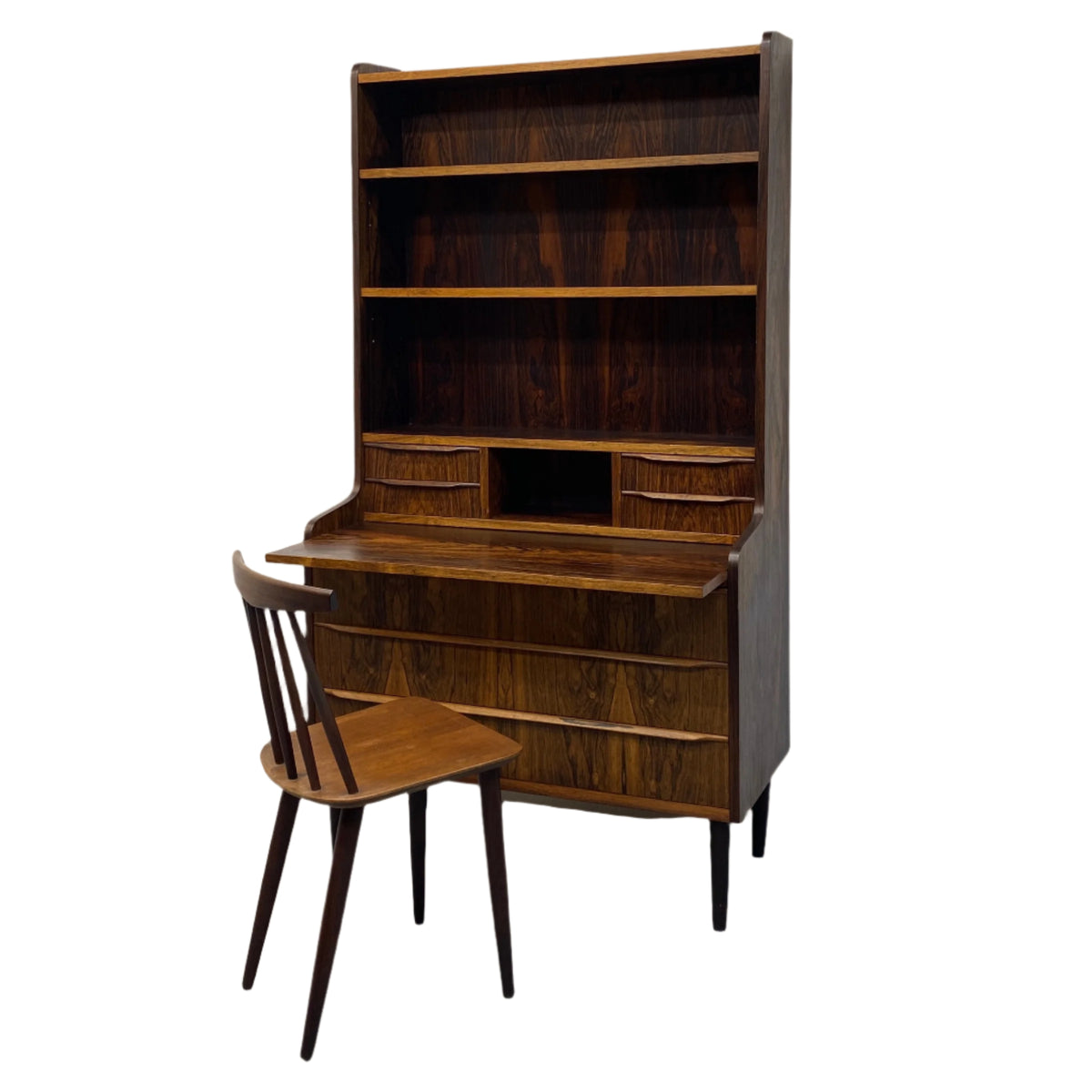 Midcentury Rosewood Wall Unit Denmark 1960s – Pool Bank Interiors