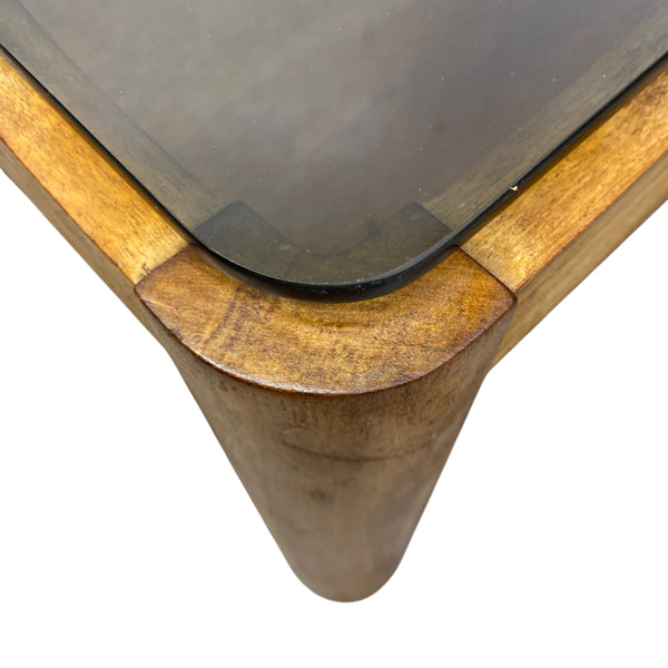 Myers Coffee Table Teak Smoked Glass – Pool Bank Interiors