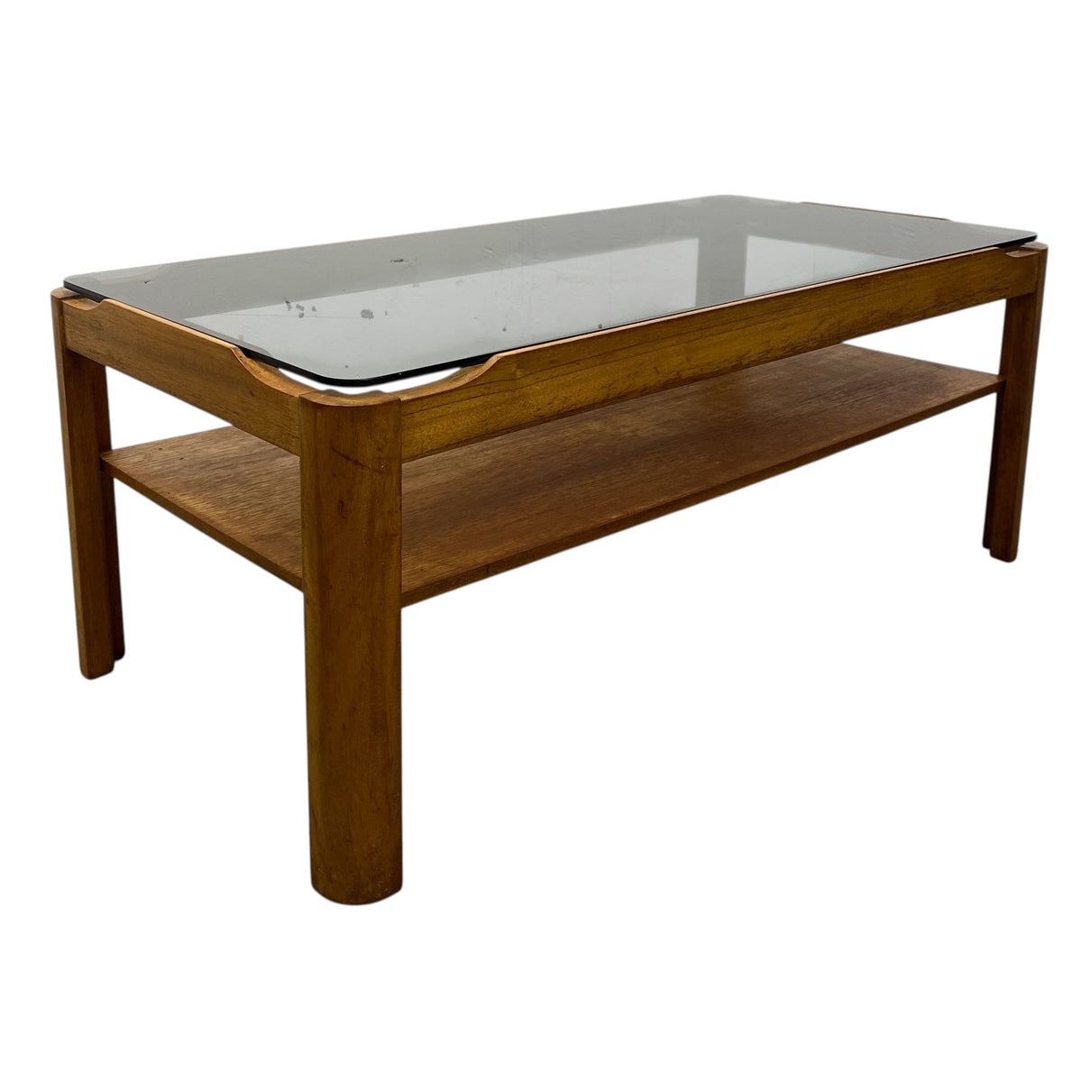 Myers Coffee Table Teak Smoked Glass – Pool Bank Interiors
