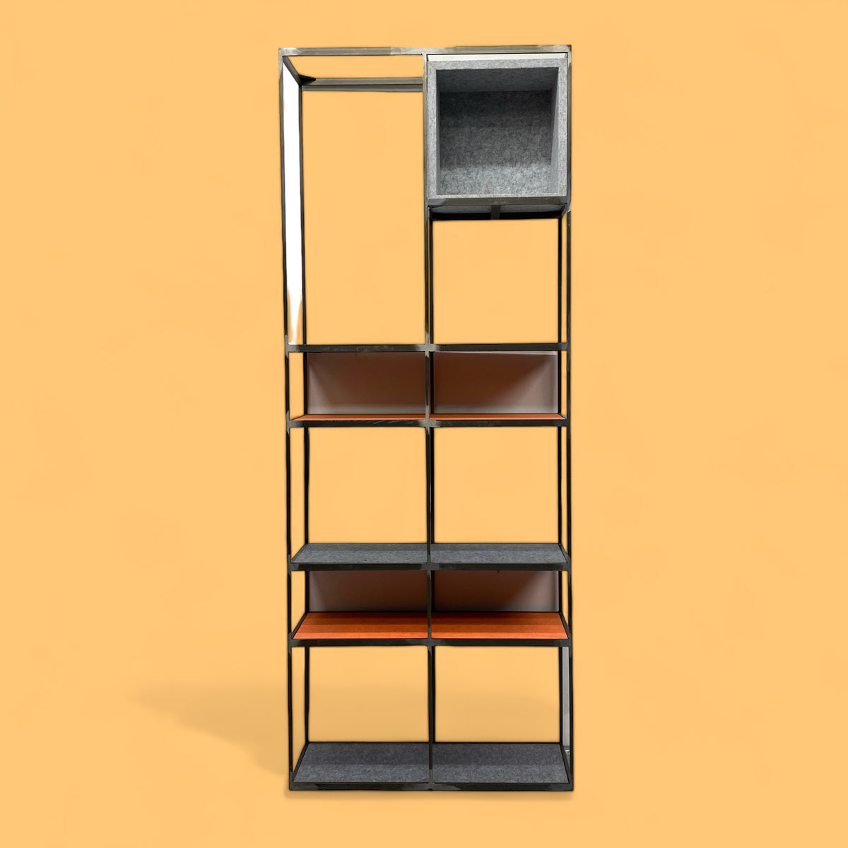 Room Divider Shelving Brushed Steel Tall – Pool Bank Interiors