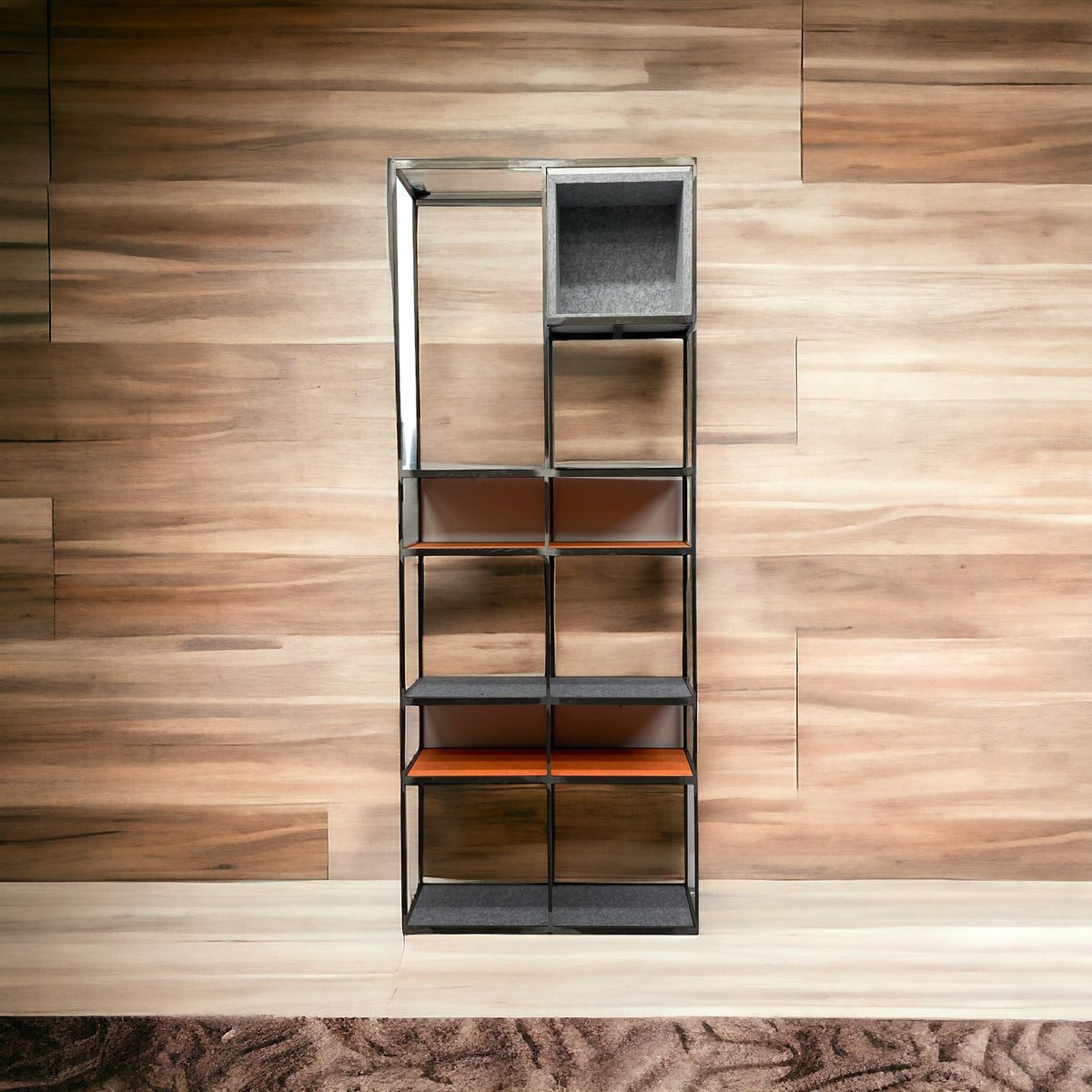 Room Divider Shelving Brushed Steel Tall – Pool Bank Interiors