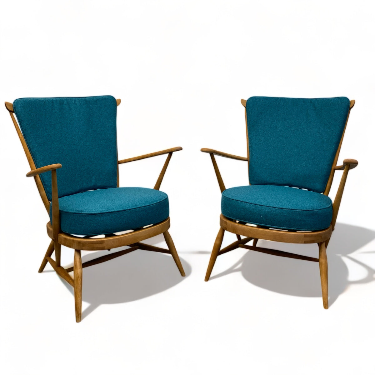 Ercol Armchair Goldsmith Model 359 PAIR – Pool Bank Interiors