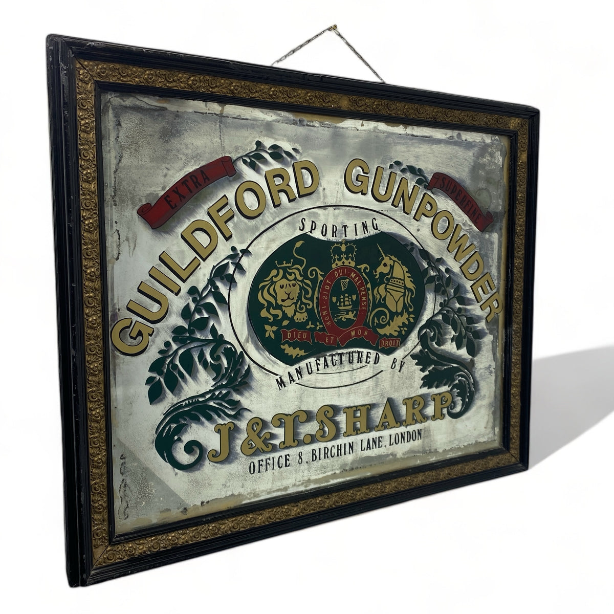 Edwardian Advertising Mirror – Pool Bank Interiors