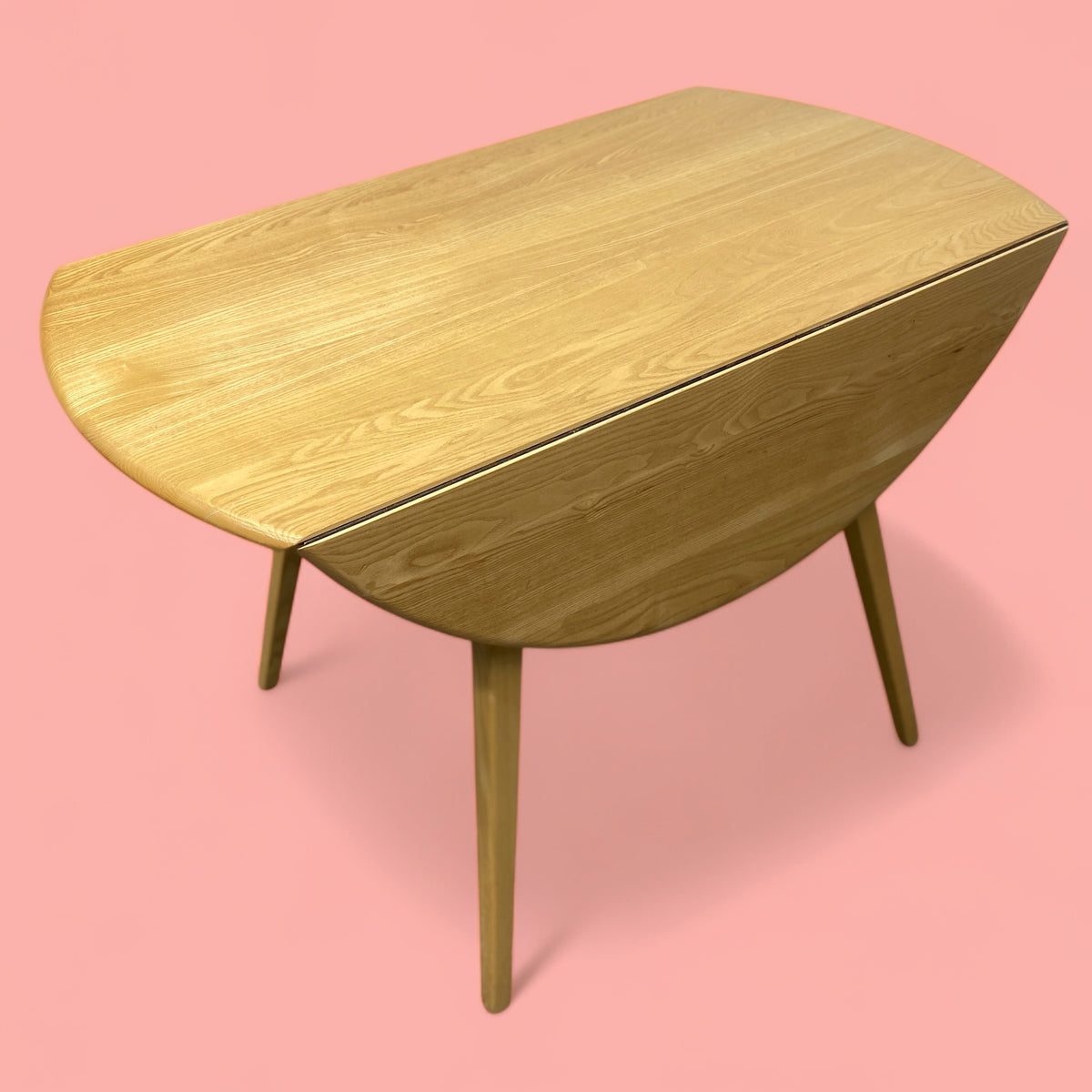 Ercol Dining Table Drop Leaf Ash – Pool Bank Interiors