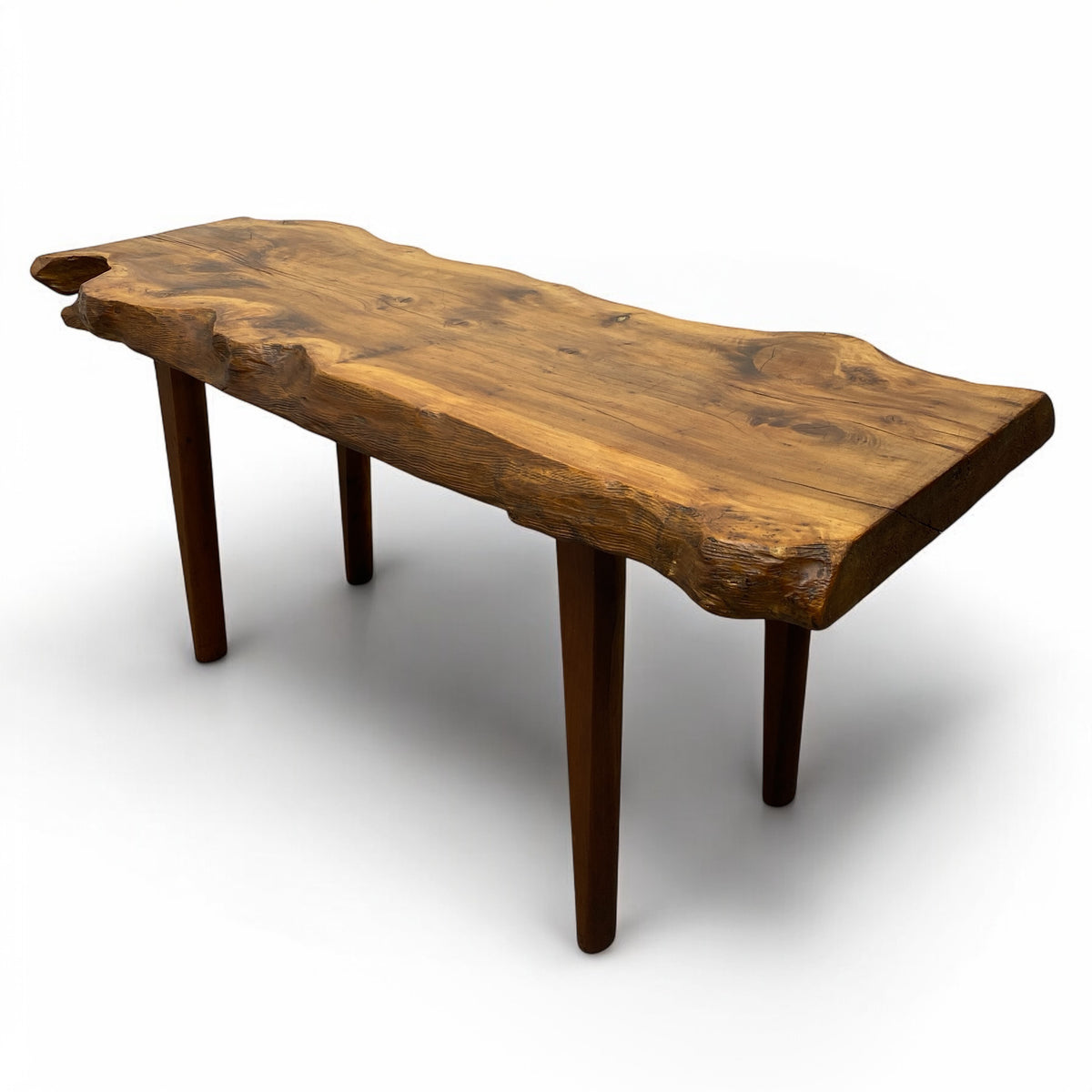 Midcentury Live Edge Coffee Table – Pool Bank Interiors