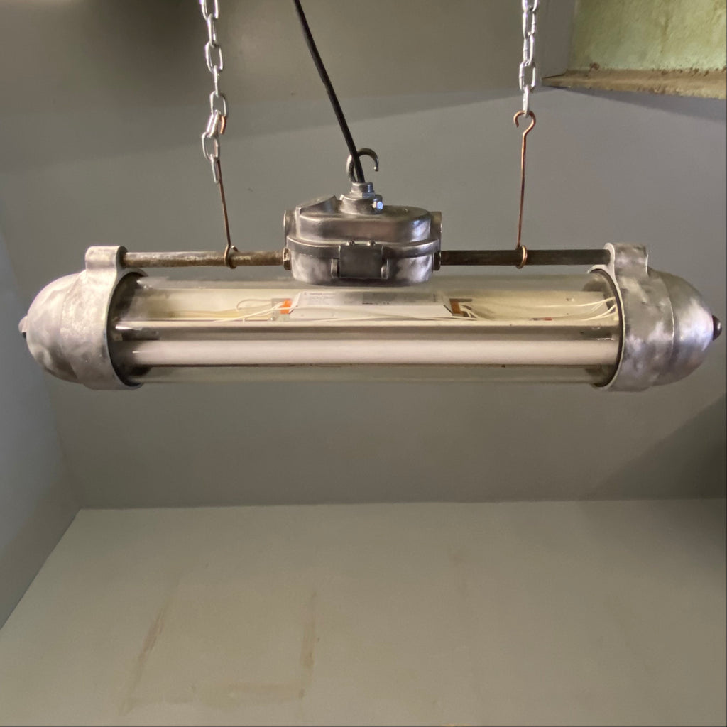 Industrial Fluorescent Lighting – Pool Bank Interiors